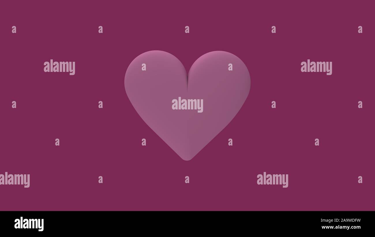 3d rendering of a heart isolated in a studio background Stock Photo - Alamy