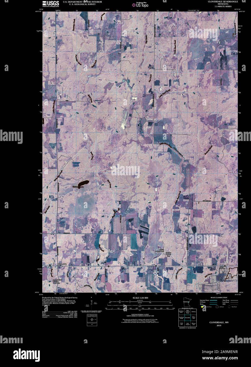 Map of cloverdale hi-res stock photography and images - Alamy