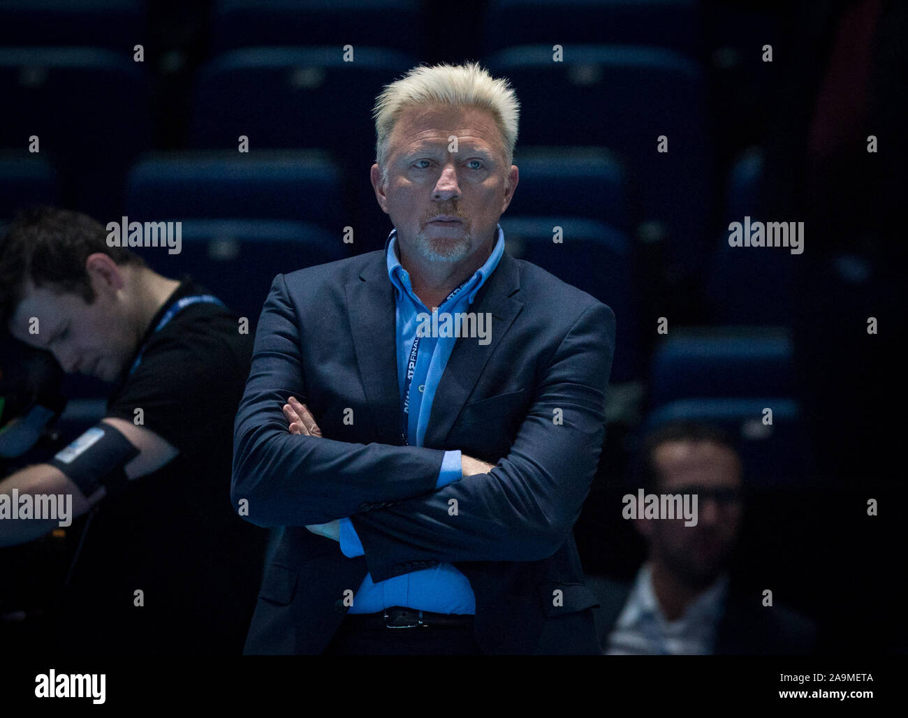 London, UK. 15th Nov, 2019. BORIS BECKER of Germany during Zverev ...