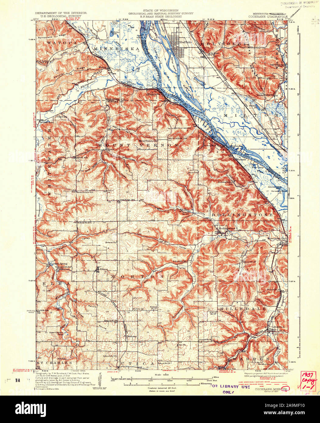 Map of cochrane hi-res stock photography and images - Alamy