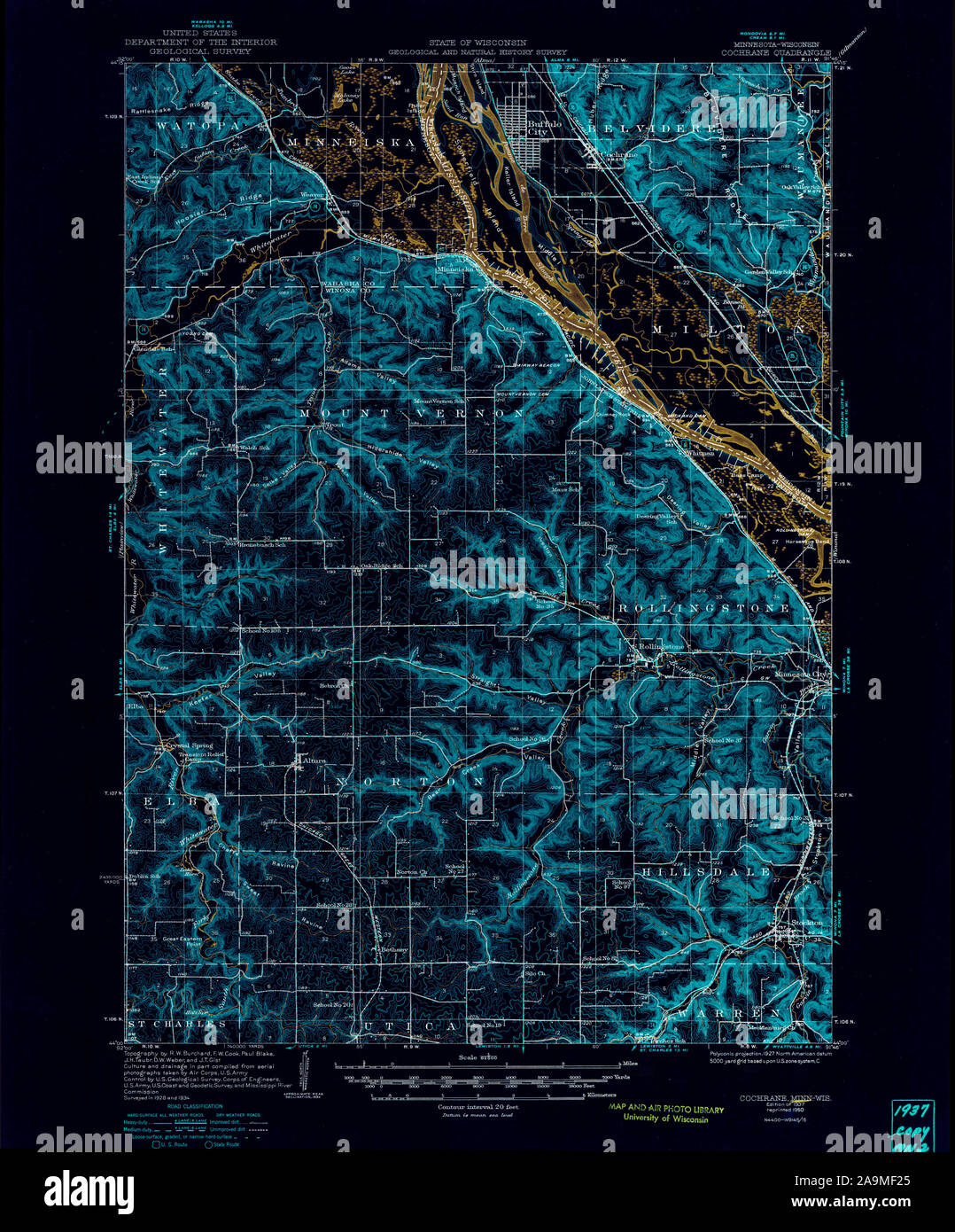 Map of cochrane hi-res stock photography and images - Alamy