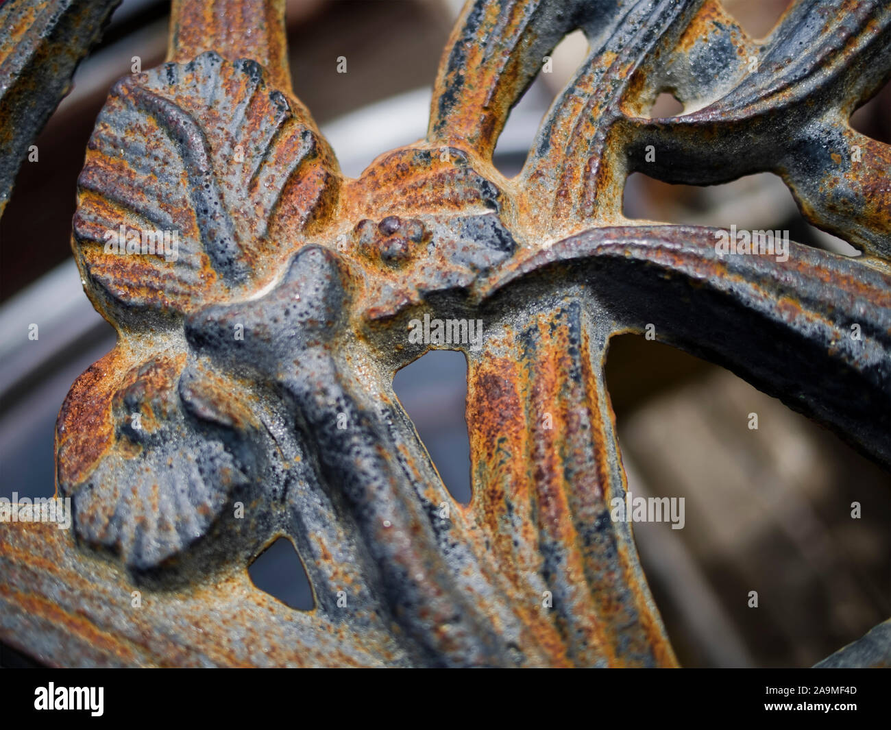 Old wrought iron fence hi-res stock photography and images - Alamy