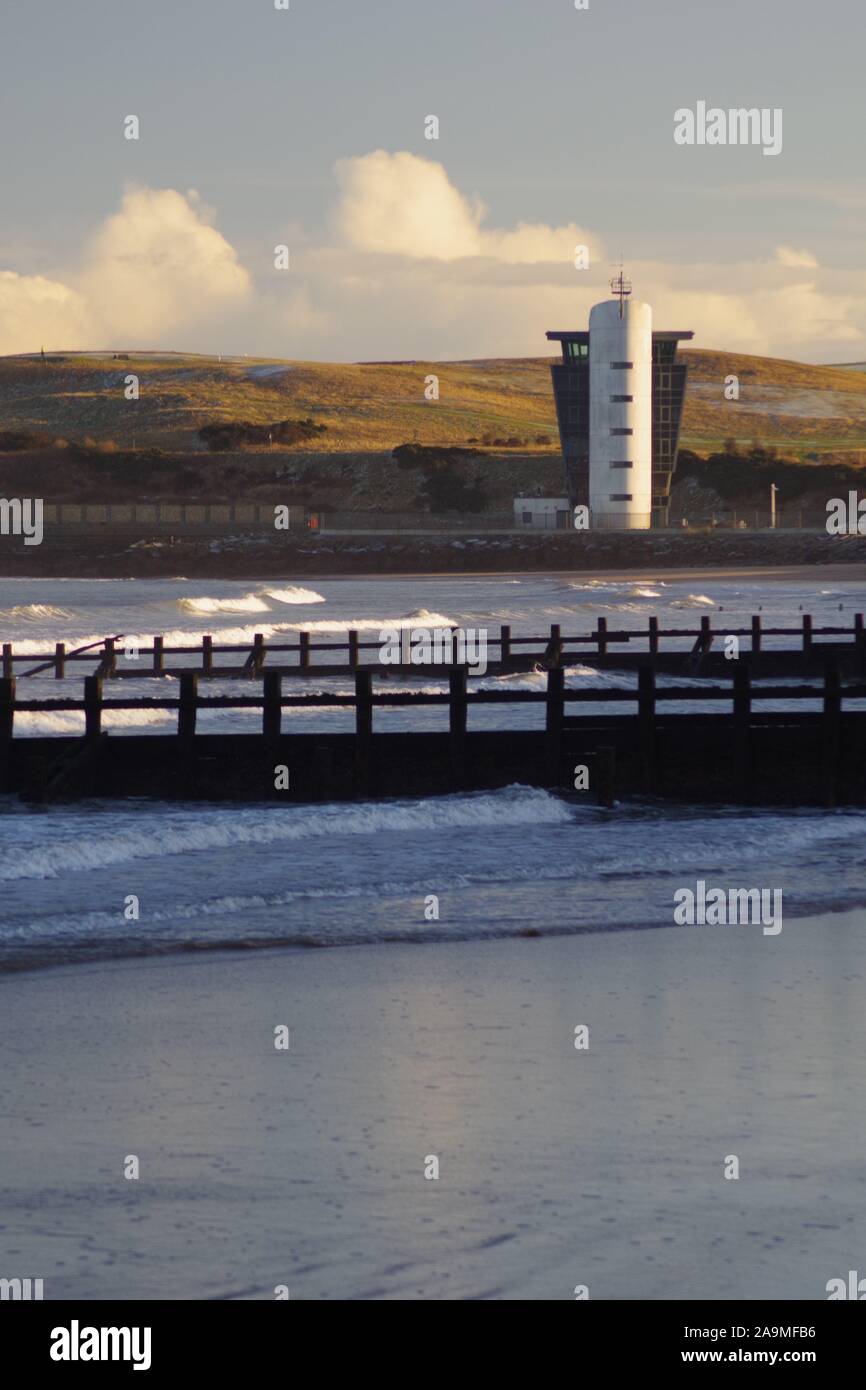 Control tower building of port of aberdeen hi-res stock photography and ...