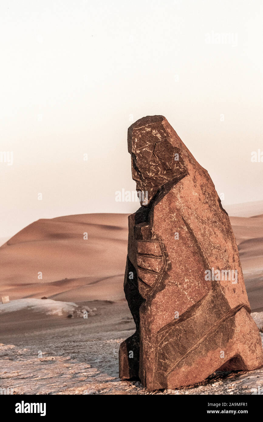 A statue in the desert of swakopmund in Namibia, Africa Stock Photo - Alamy