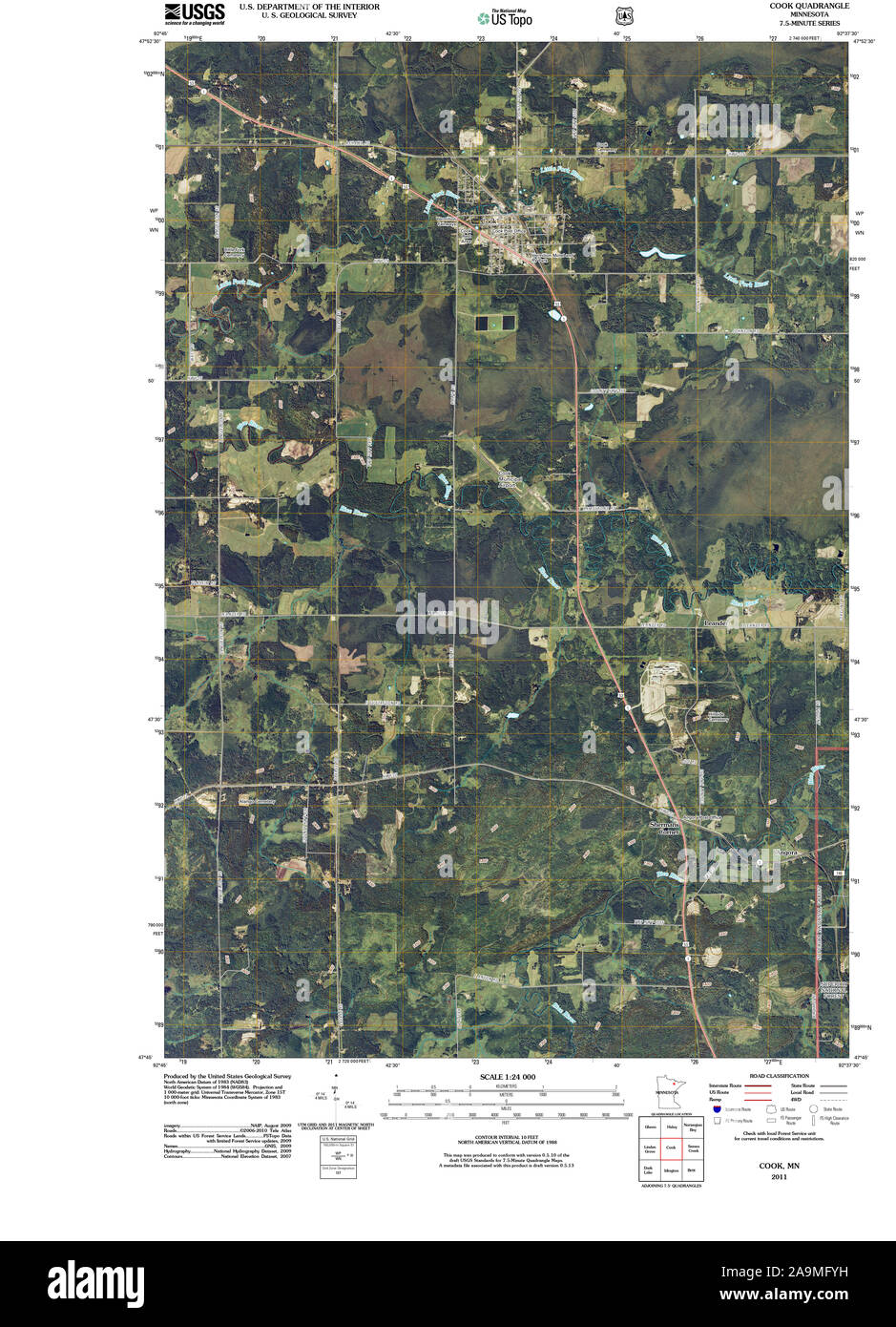 Map of cook minnesota hi-res stock photography and images - Alamy