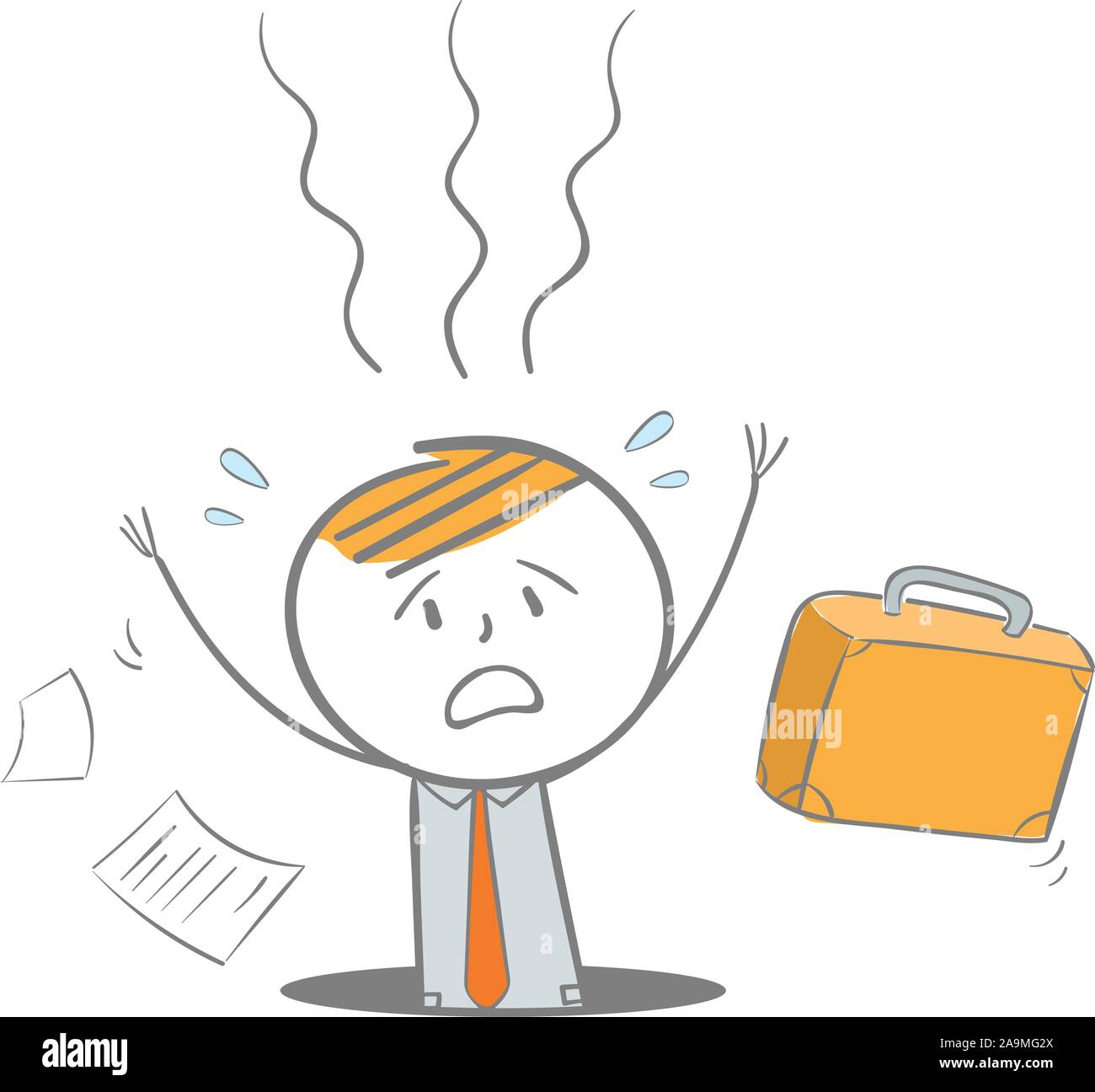 Unemployment line Stock Vector Images - Alamy