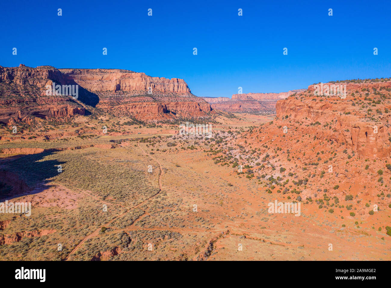 View of Tsegi Canyon along highway 160, Arizona Stock Photo - Alamy