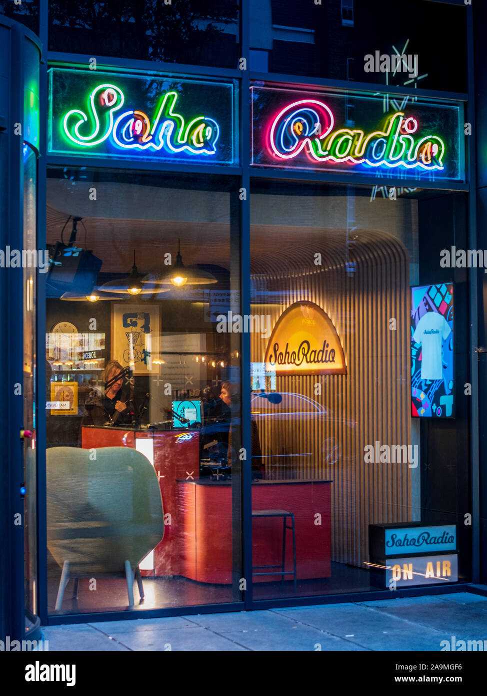 Soho Radio at Fora London, Fora Soho. Soho Radio in the foyer of the ...