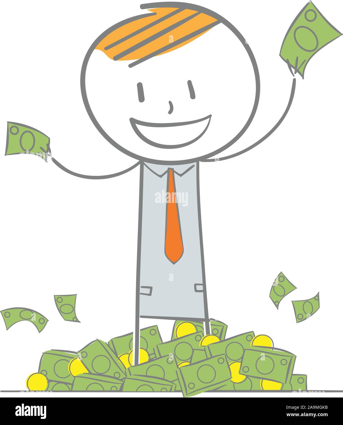 Stick figure business man hi-res stock photography and images - Alamy