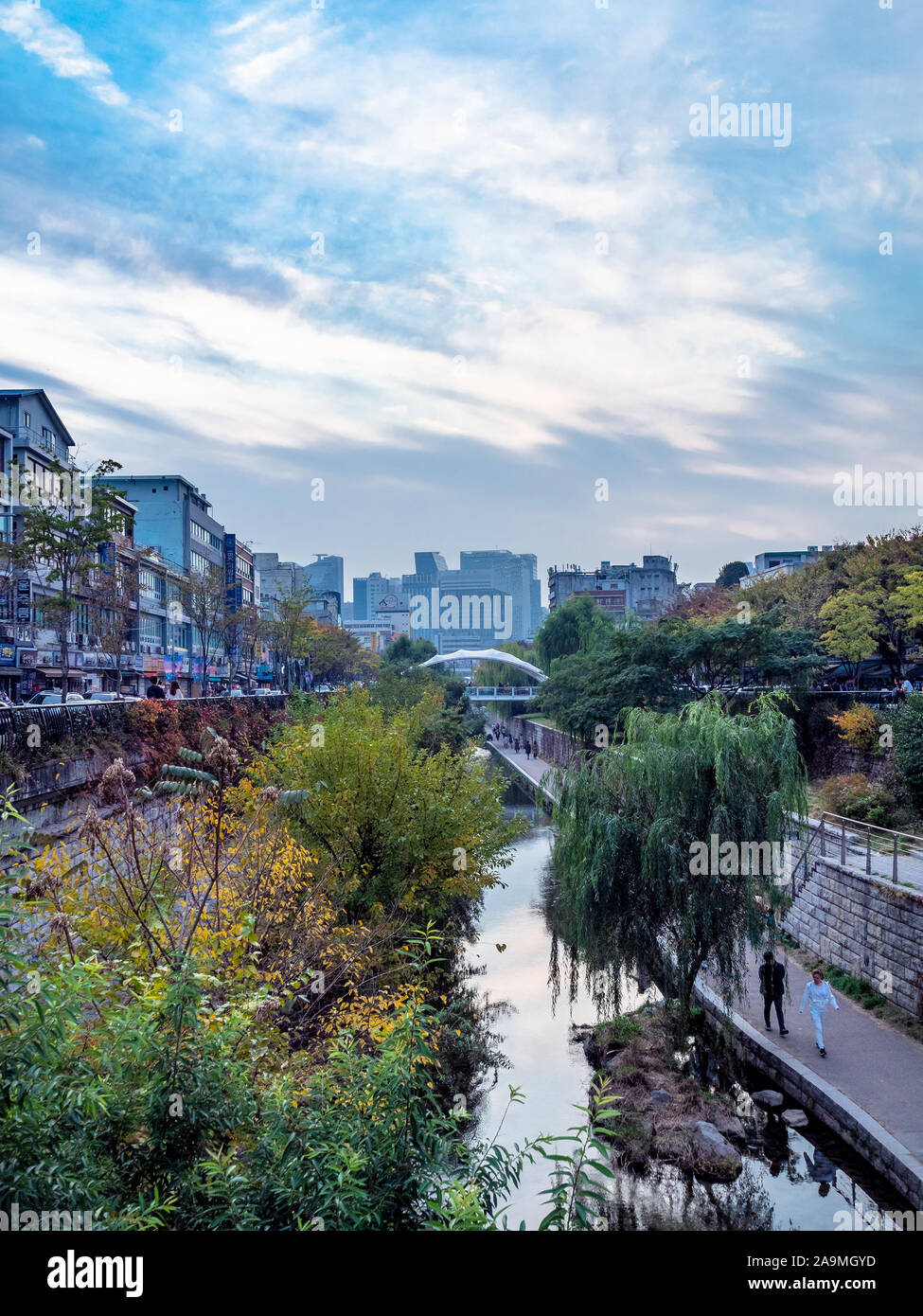 SEOUL, SOUTH KOREA - NOVEMBER 2, 2019: people on waterfront of ...
