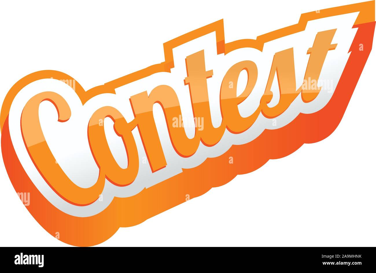 Contest text icon. Cartoon of contest text vector icon for web design ...