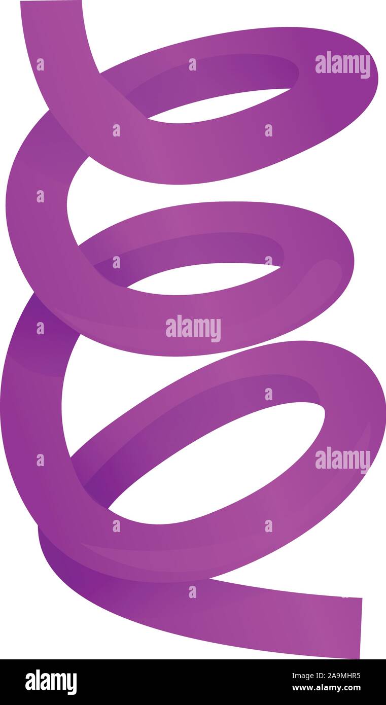Violet serpentine icon. Cartoon of violet serpentine vector icon for ...