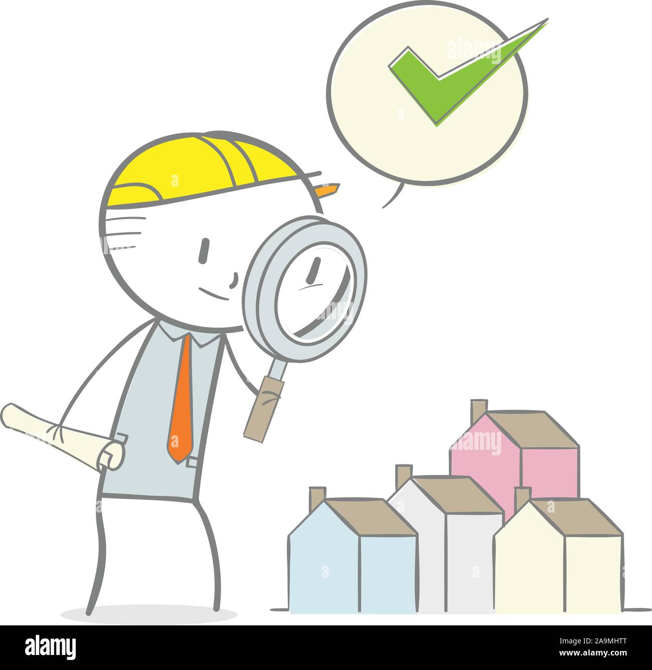 Inspecting vector vectors hi-res stock photography and images - Alamy