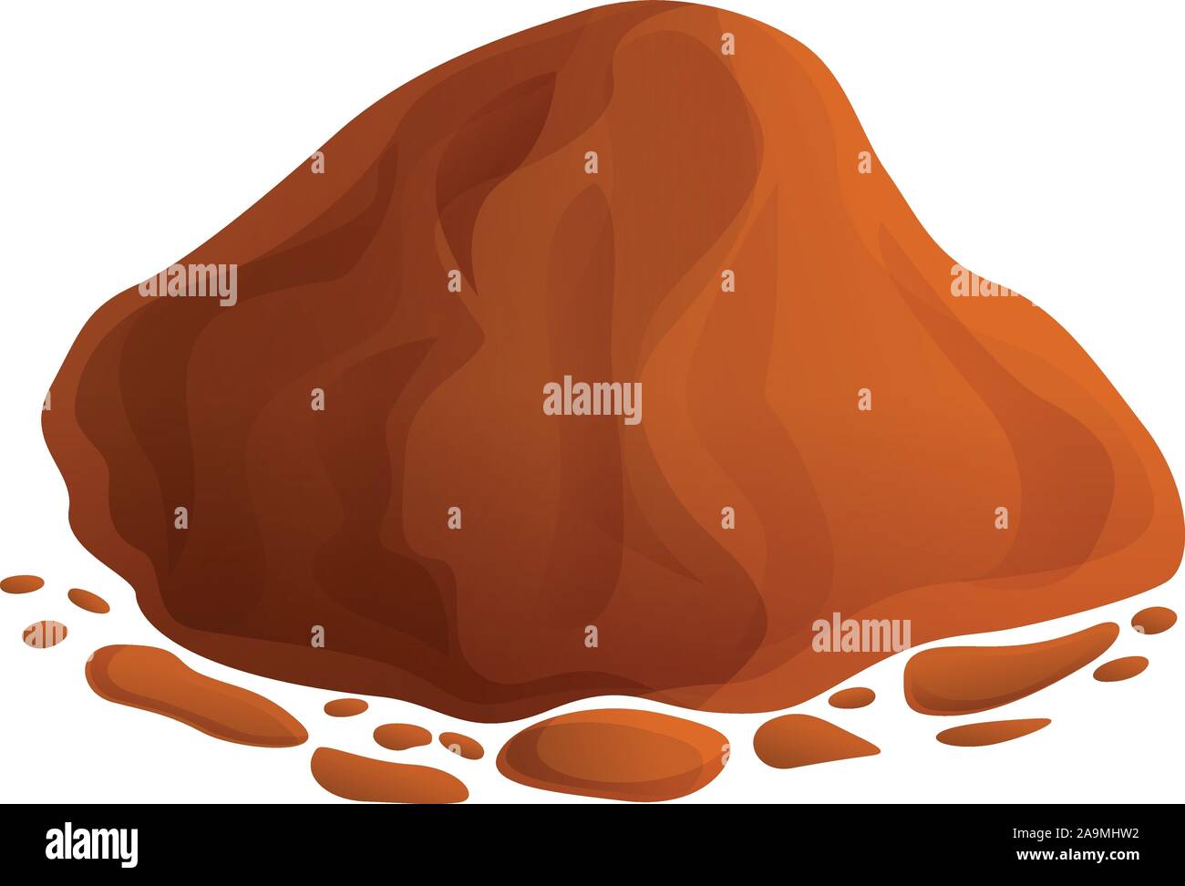 Organic soil icon. Cartoon of organic soil vector icon for web design ...