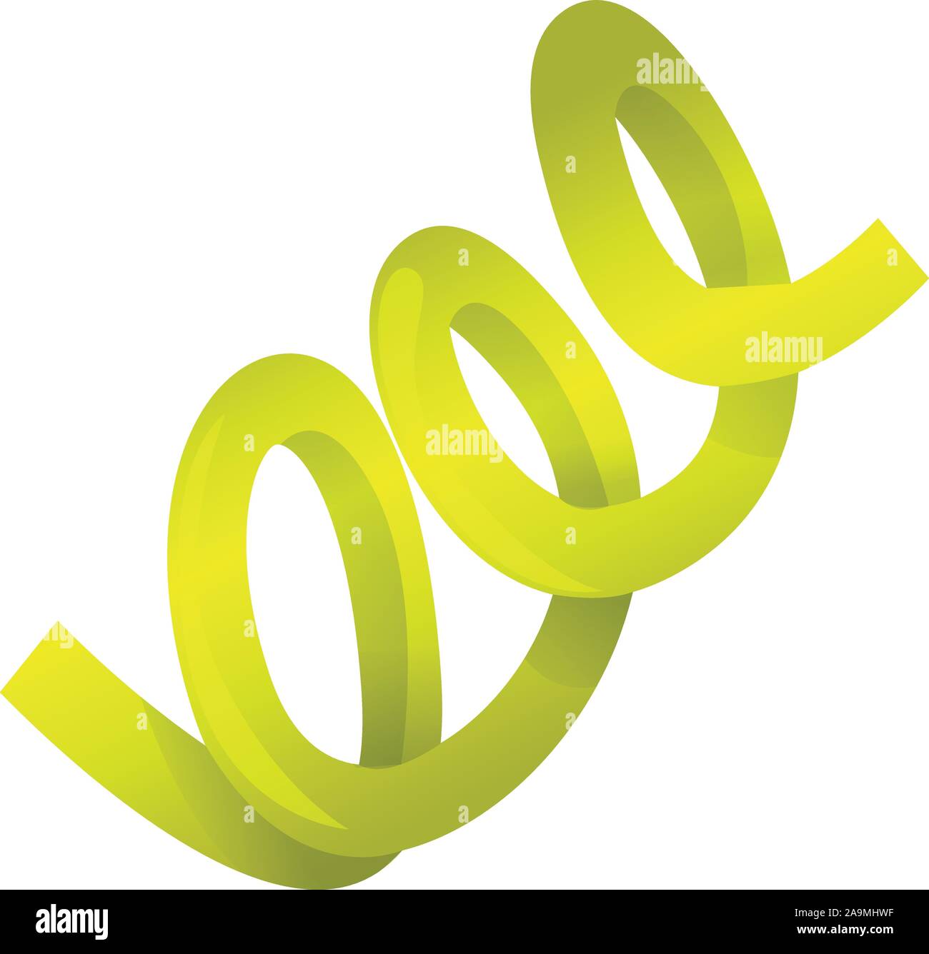 Green serpentine icon. Cartoon of green serpentine vector icon for web ...