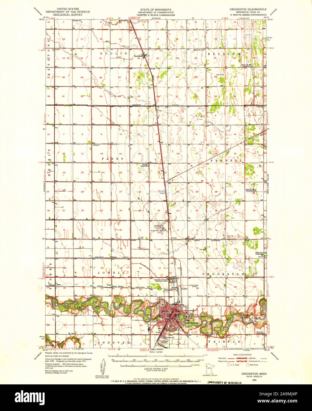 Map of crookston hi-res stock photography and images - Alamy
