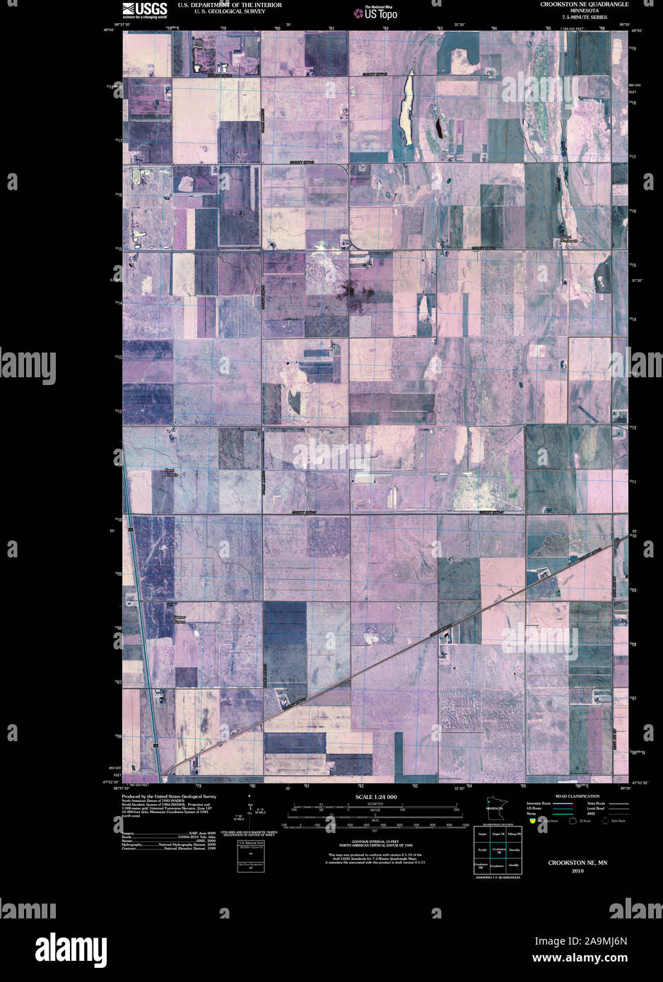 Map of crookston hi-res stock photography and images - Alamy