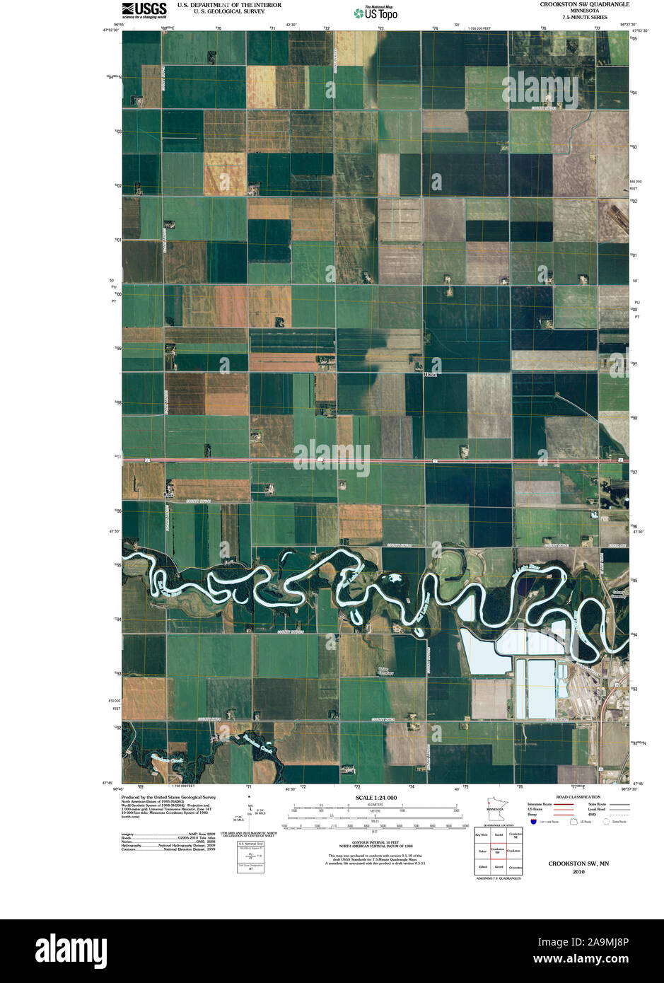 Map of crookston hi-res stock photography and images - Alamy