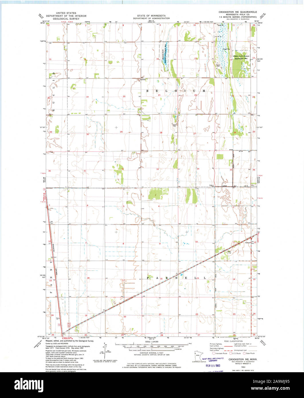Map of crookston hi-res stock photography and images - Alamy