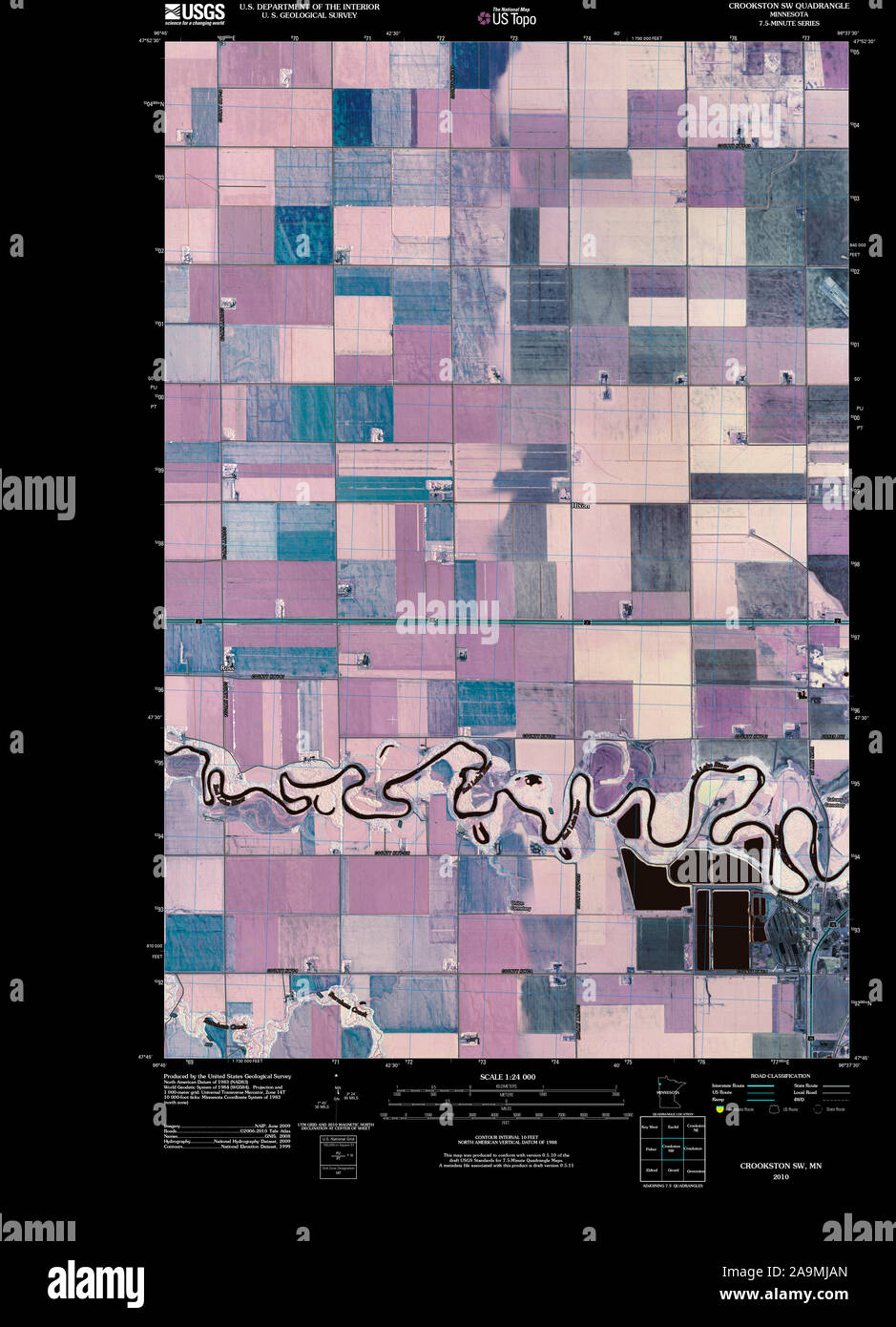 Map of crookston hi-res stock photography and images - Alamy