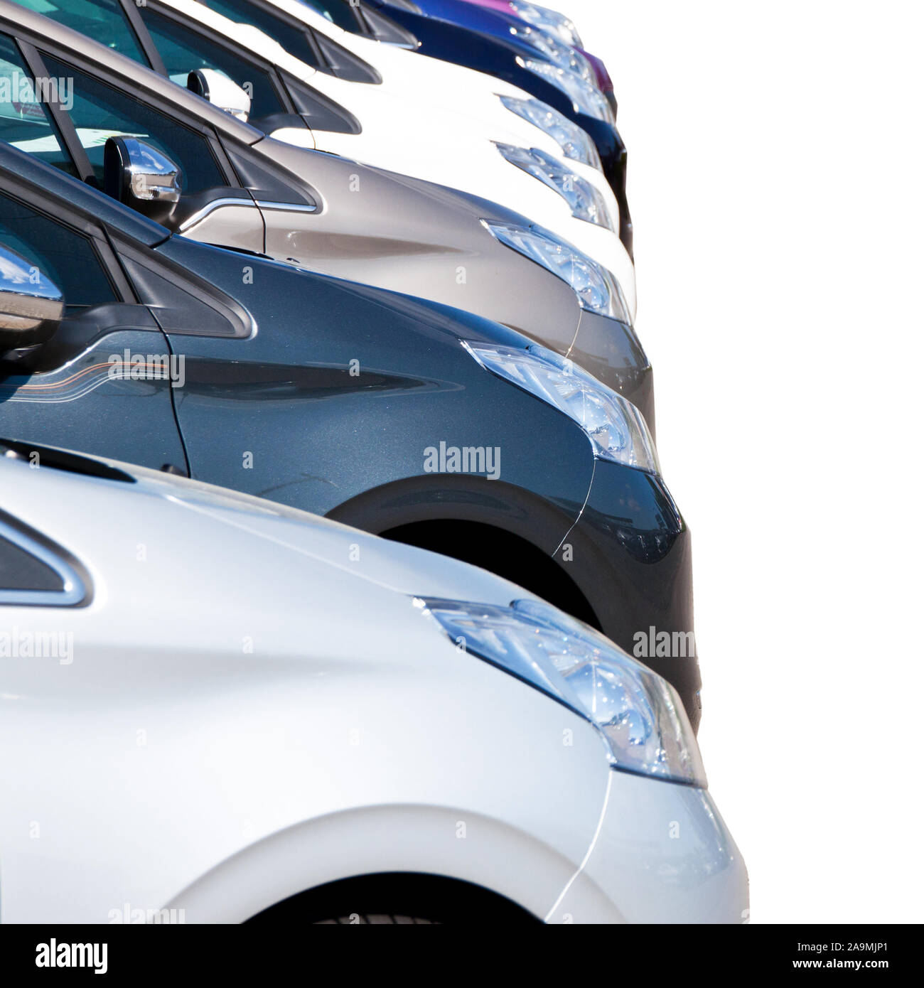Small car series on white background Stock Photo - Alamy