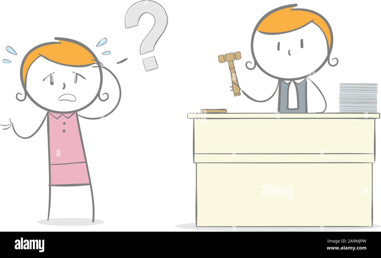 Courtroom sketch Stock Vector Images - Alamy