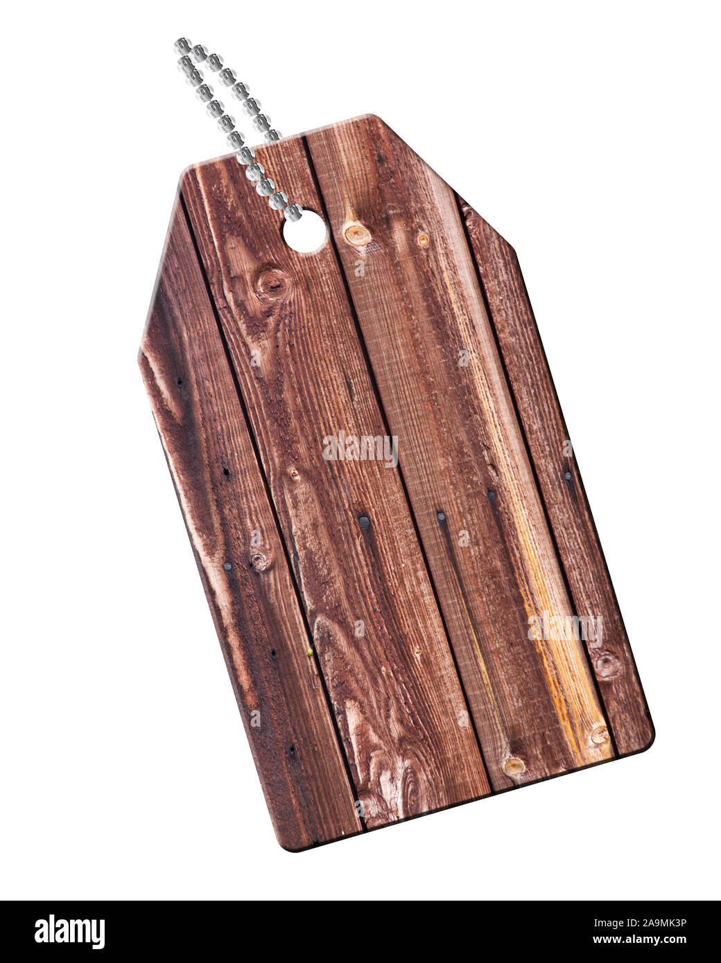 Label wood natural with copy space on white background Stock Photo - Alamy