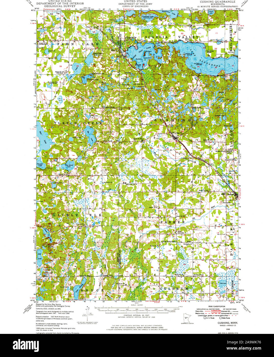 Map of cushing hi-res stock photography and images - Alamy