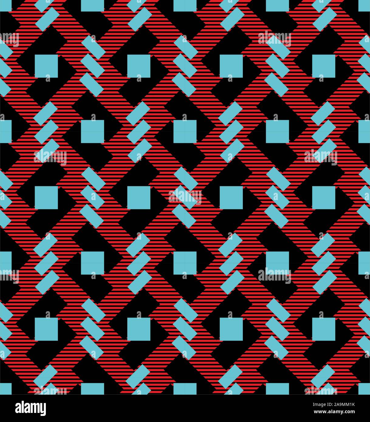 Geometric diagonal squares. Seamless mix shapes pattern, stripes ...