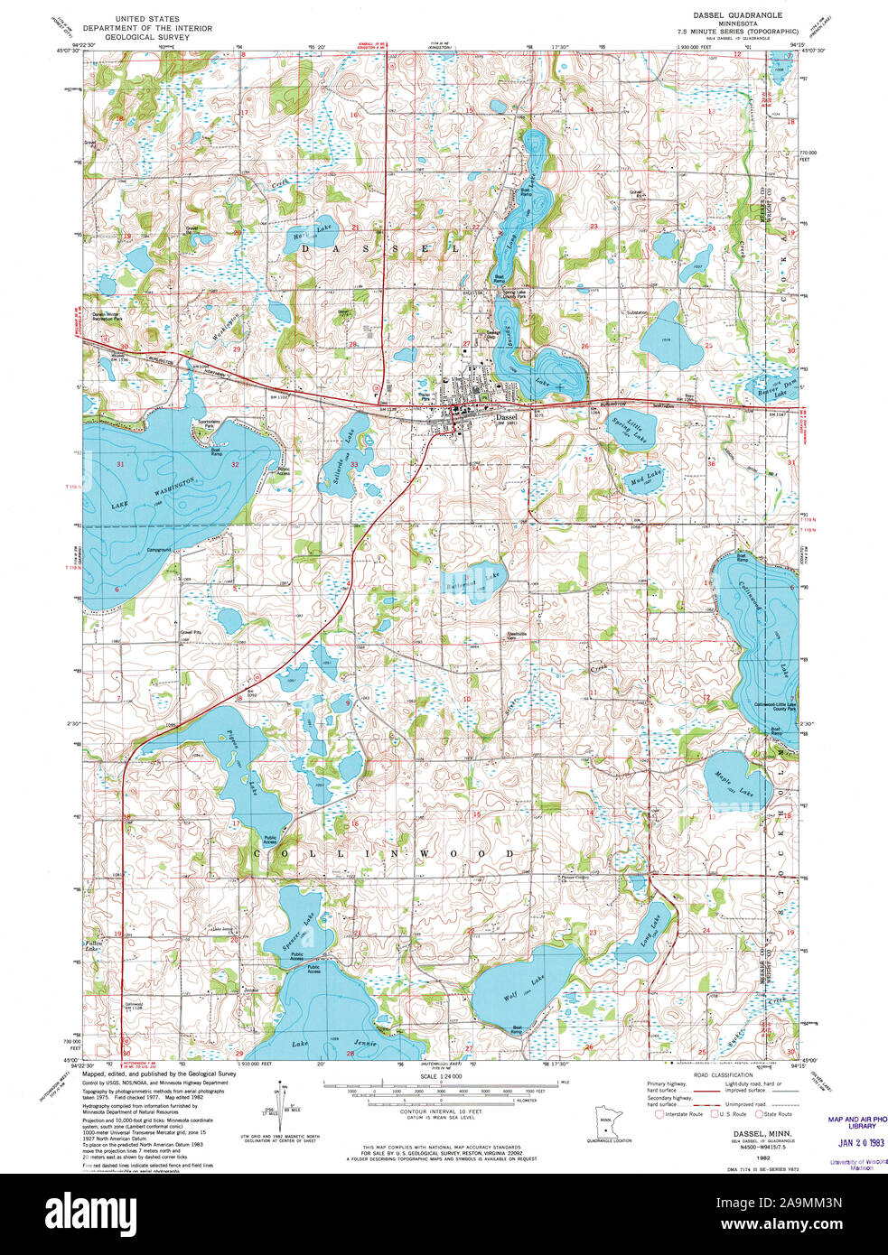 Dassel map hi-res stock photography and images - Alamy
