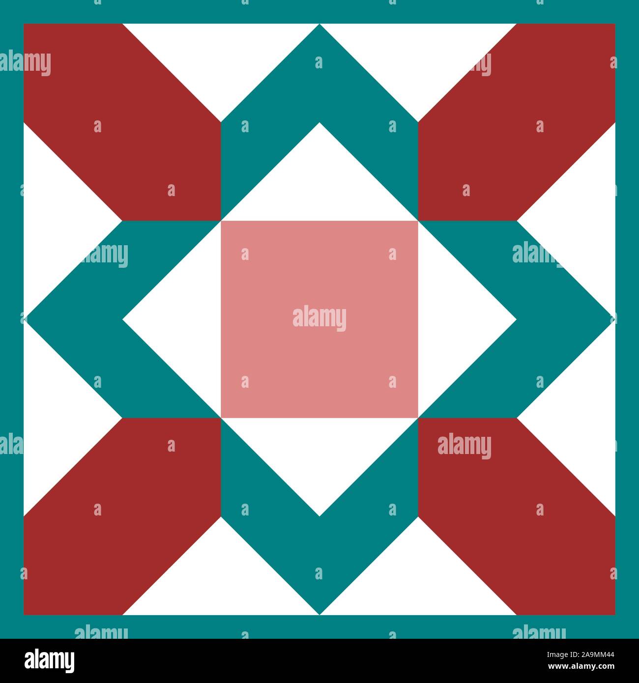 Barn Quilt Pattern Patchwork Design Abstract Geometric Tiled Trail