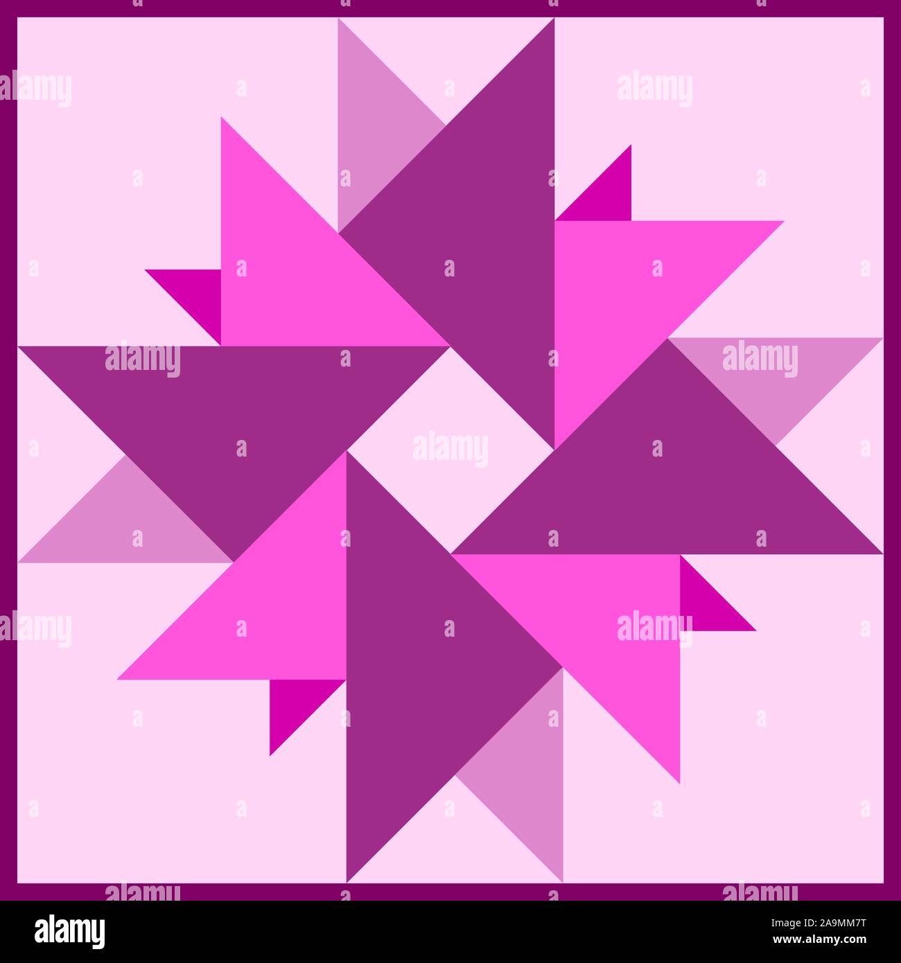 Geometric quilt design Stock Vector Images - Alamy
