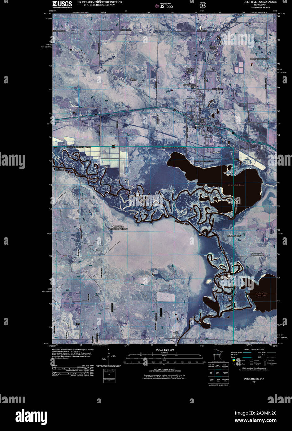 Deer river minnesota map hi-res stock photography and images - Alamy