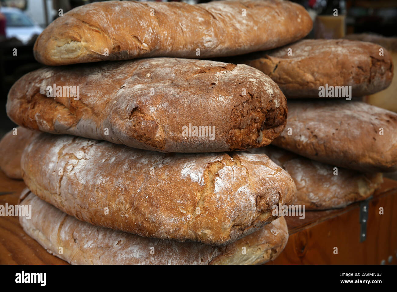 Bread rolls food market hi-res stock photography and images - Alamy
