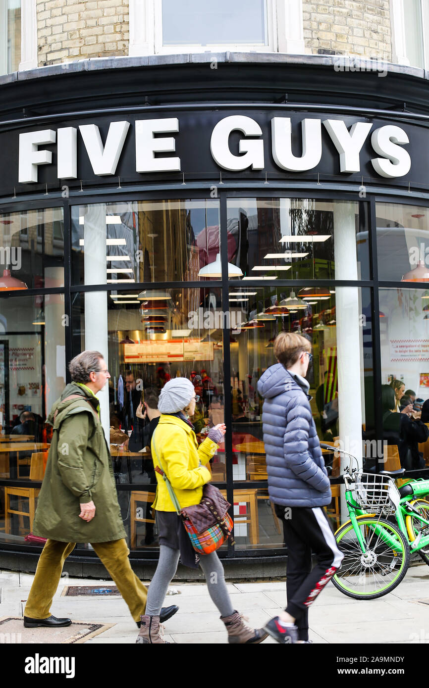 London, UK. 16th Nov, 2019. An exterior view of fast food chain ...