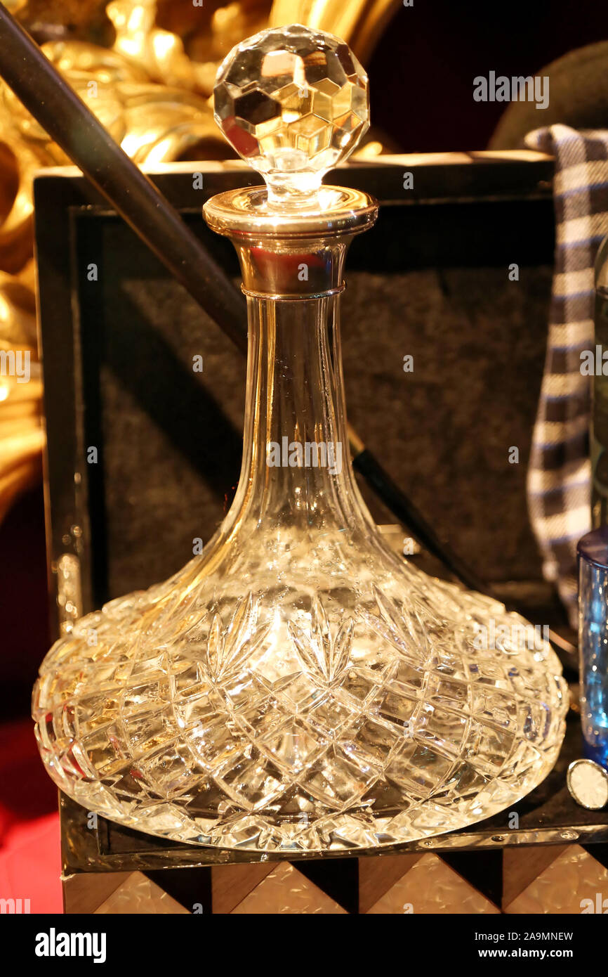 Crystal glass bottle hi-res stock photography and images - Alamy