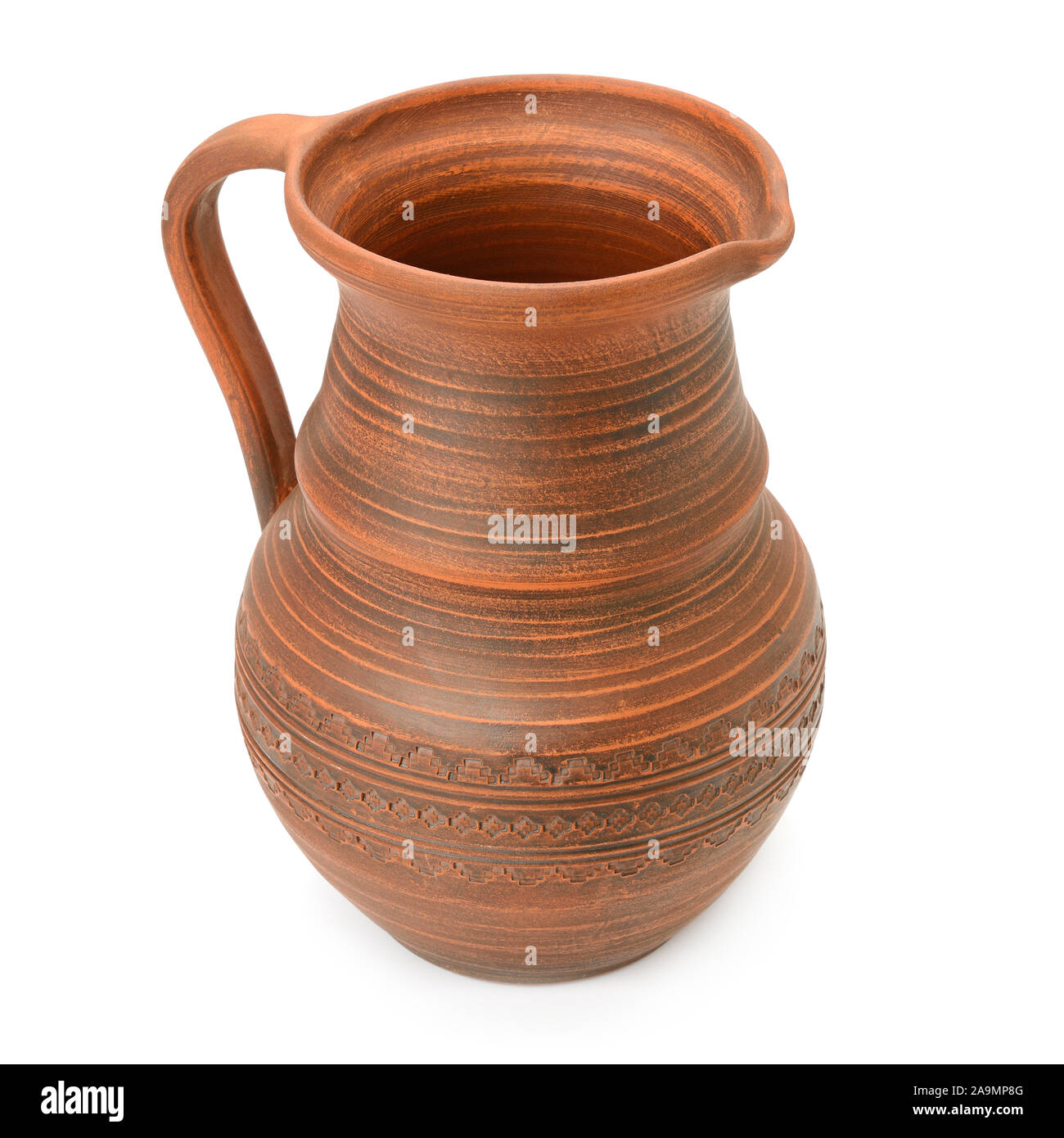 clay pot isolated on white background Stock Photo - Alamy