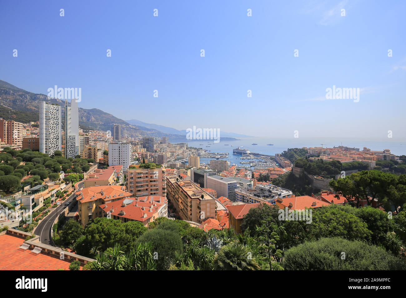 General view of Principality of Monaco, French Riviera Stock Photo - Alamy