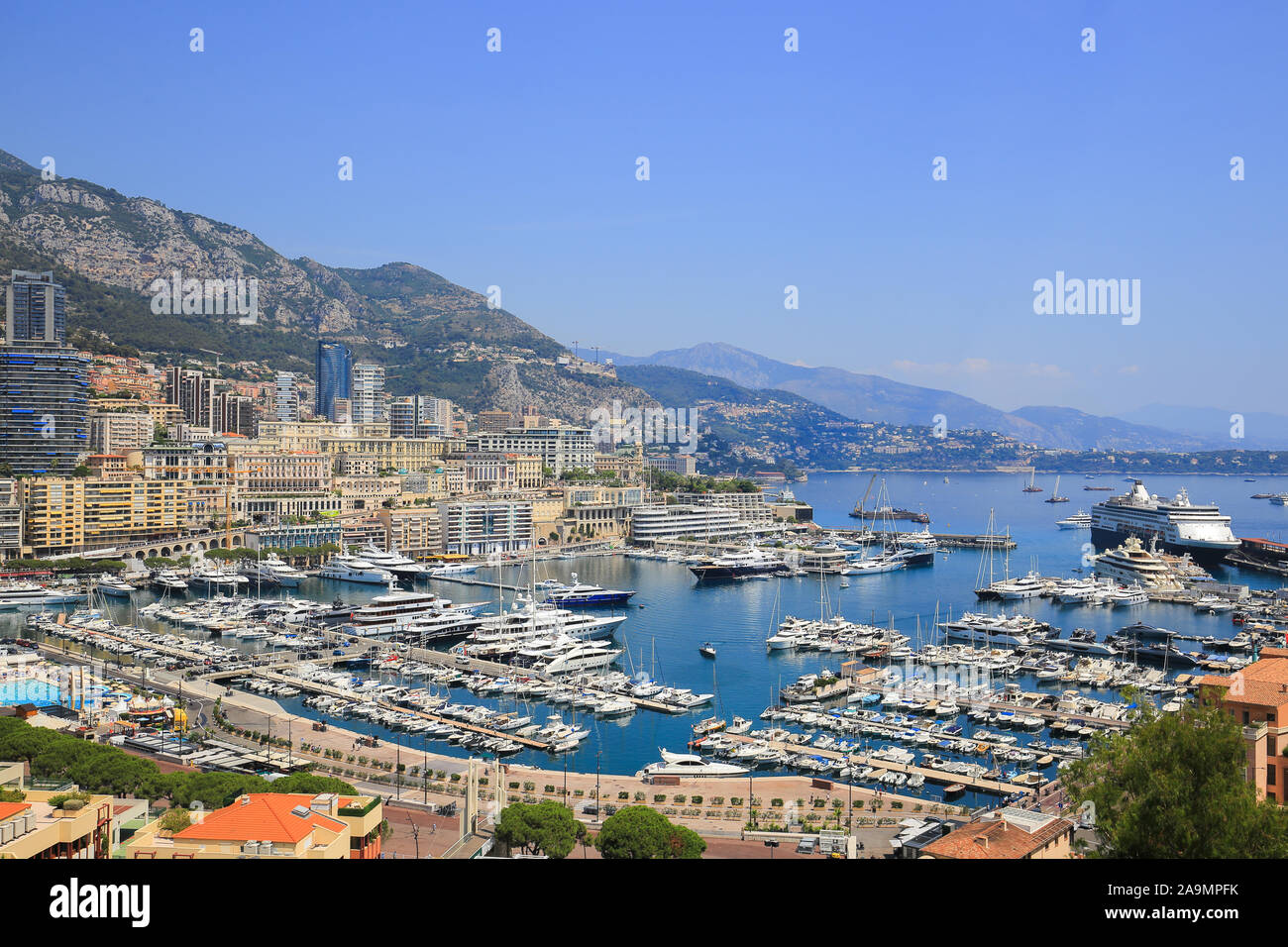 Port Hercules in Principality of Monaco Stock Photo - Alamy