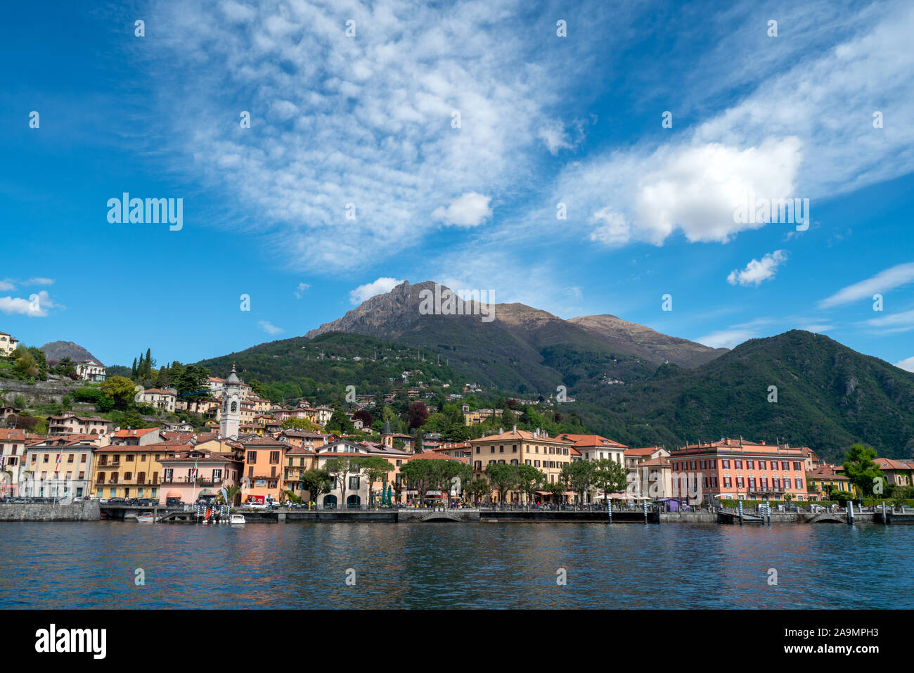 Amazing view of village in Menaggio - Como lake in Italy Stock Photo ...