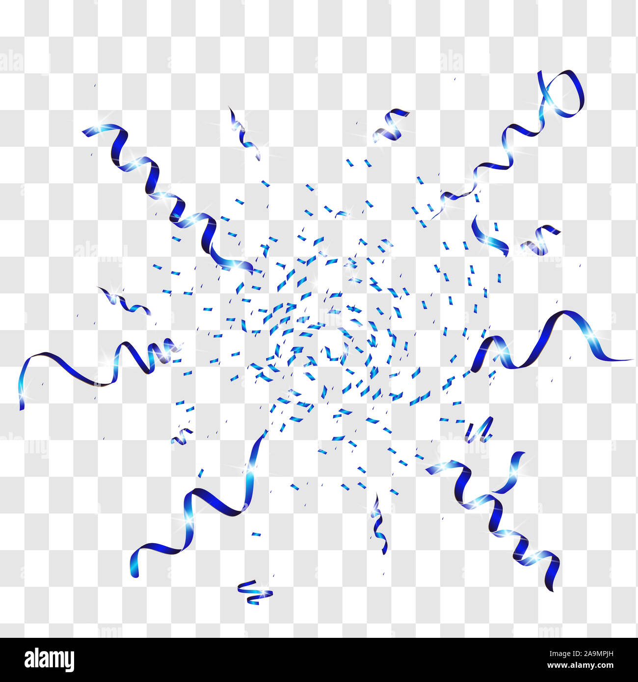 Blue Confetti Clipart