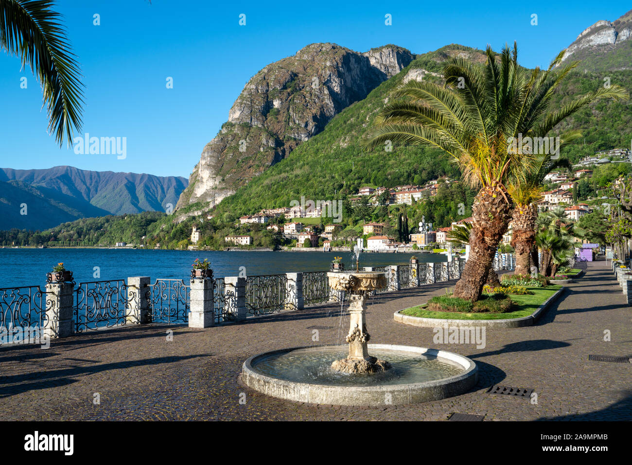 Amazing landscape in Menaggio - Como lake in Italy Stock Photo - Alamy