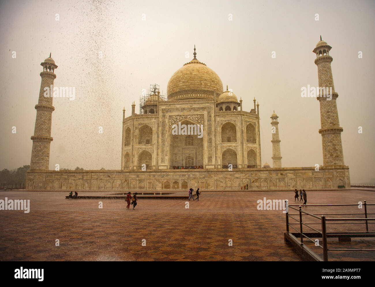 Taj Mahal In Rain