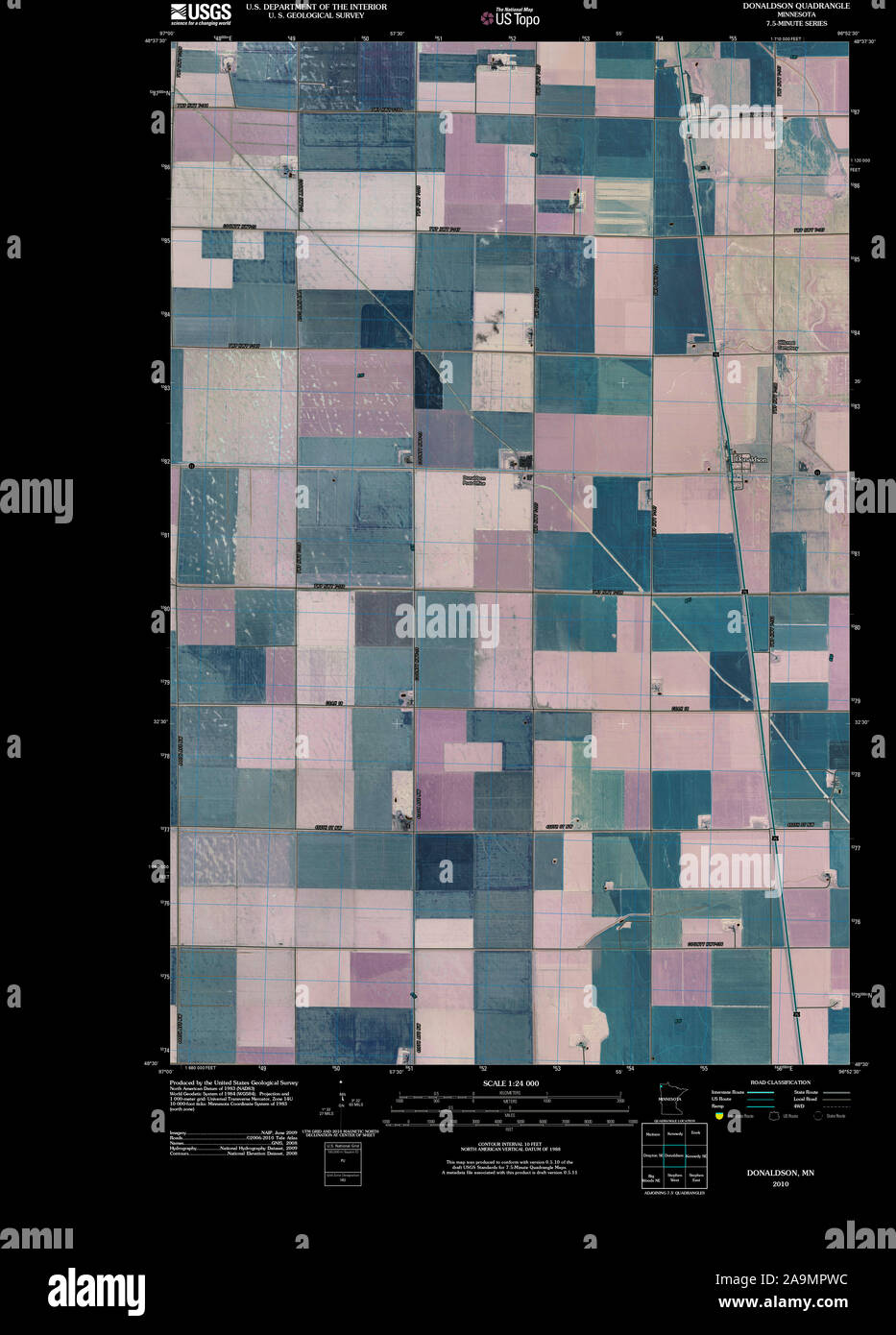 Map of donaldson minnesota hi-res stock photography and images - Alamy