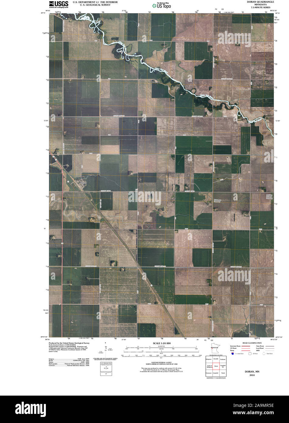 Map of doran minnesota hi-res stock photography and images - Alamy