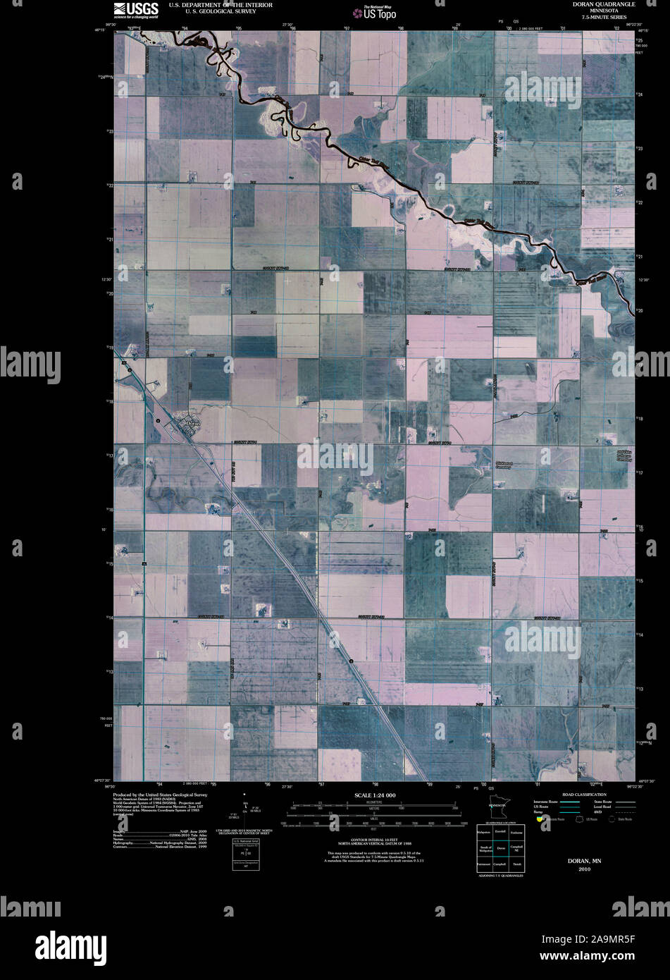 Map of doran minnesota hi-res stock photography and images - Alamy