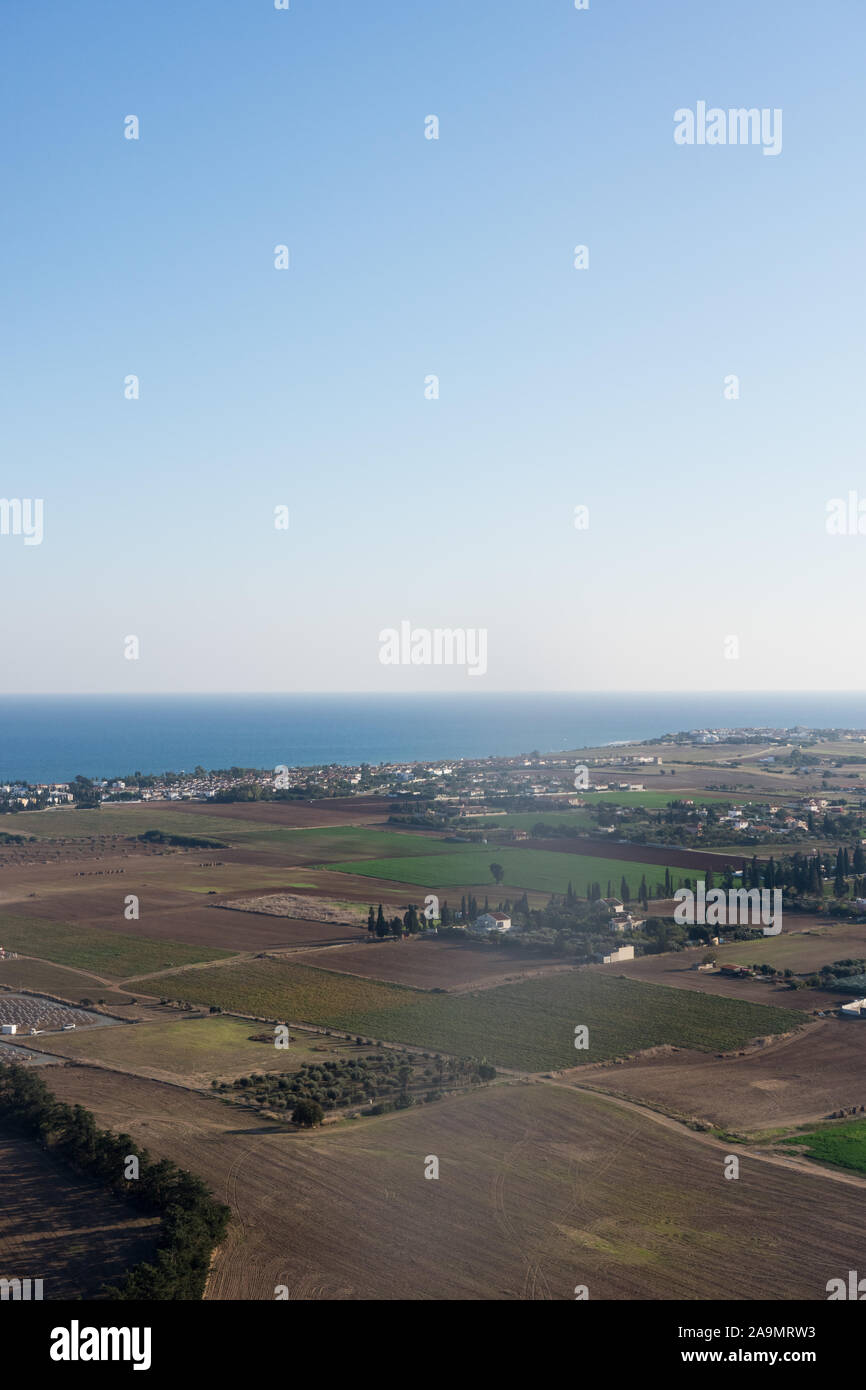 Agricultural crops in Cyprus, top view Stock Photo - Alamy