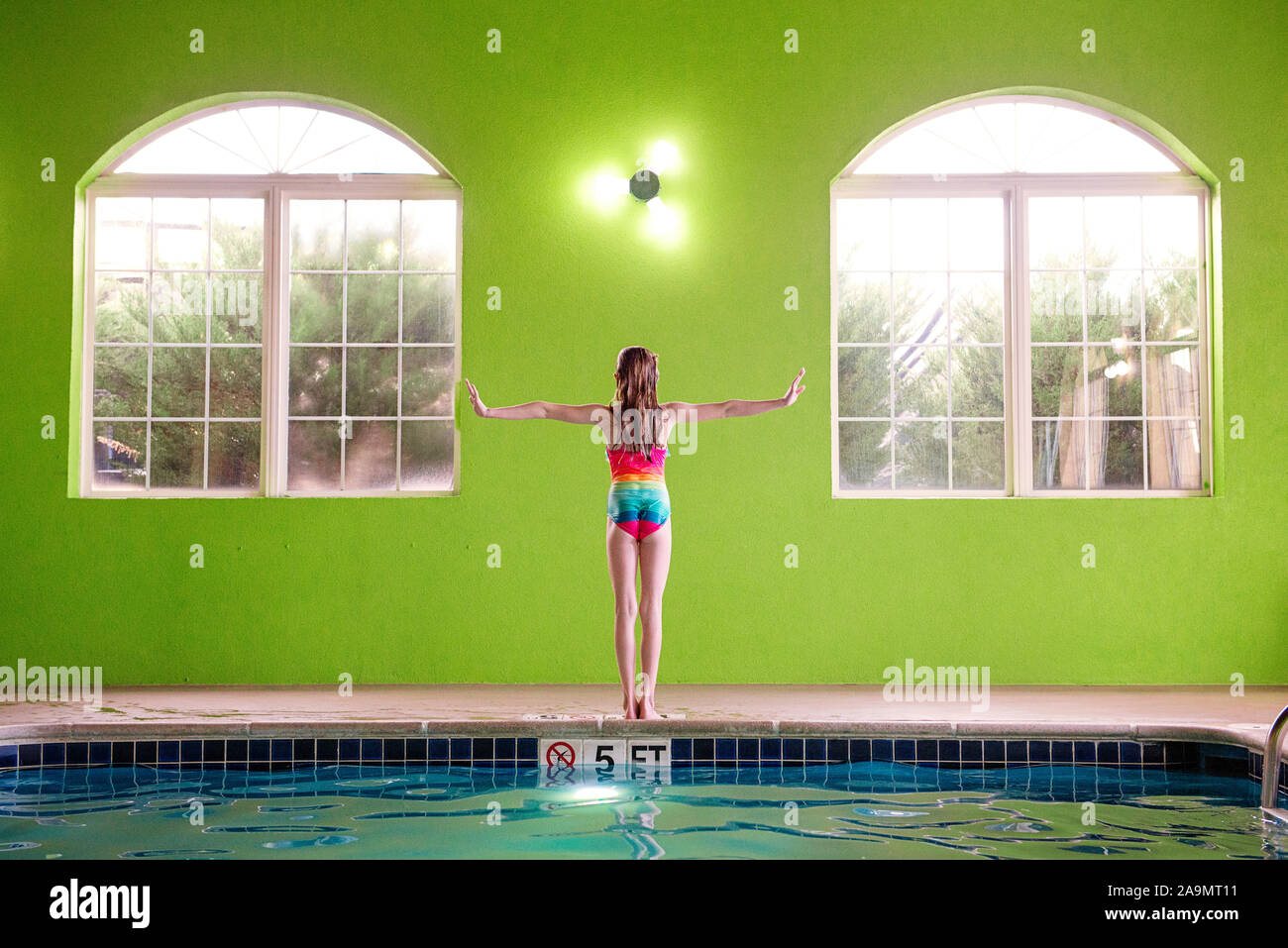 Child girl swimsuit house hi-res stock photography and images - Alamy