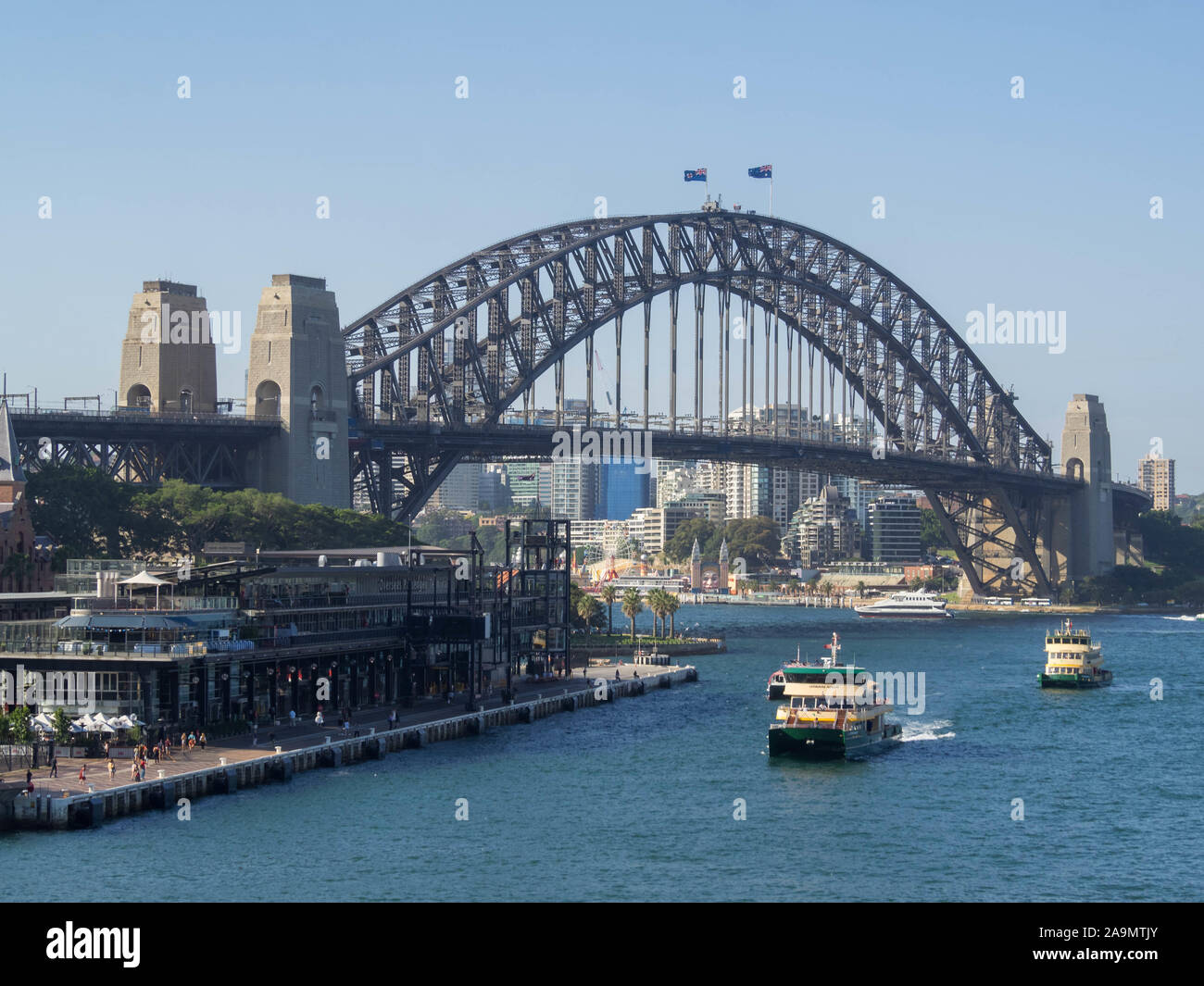 Sydney Harbour Bridge seen from Circle Quay Stock Photo - Alamy