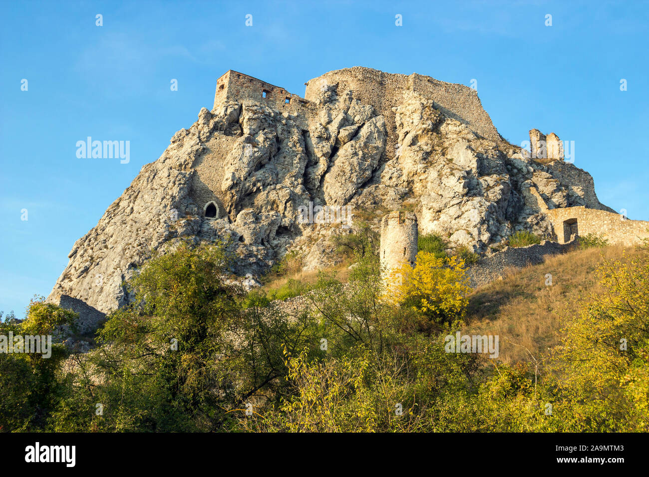 Ruins of Devin castle in Bratislava, Slovakia Stock Photo - Alamy